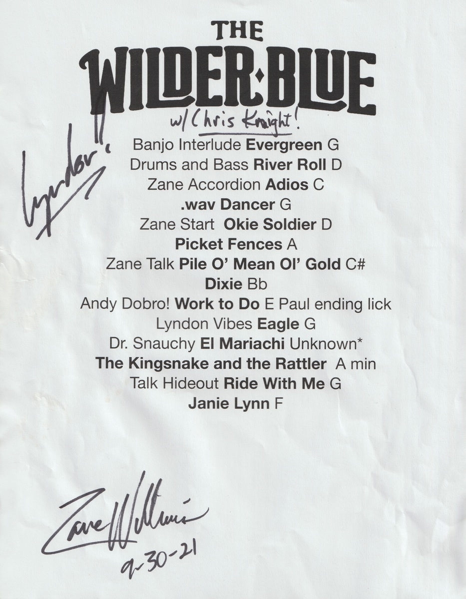 The Wilder Blue Concert & Tour History (Updated for 2024 - 2025 ...