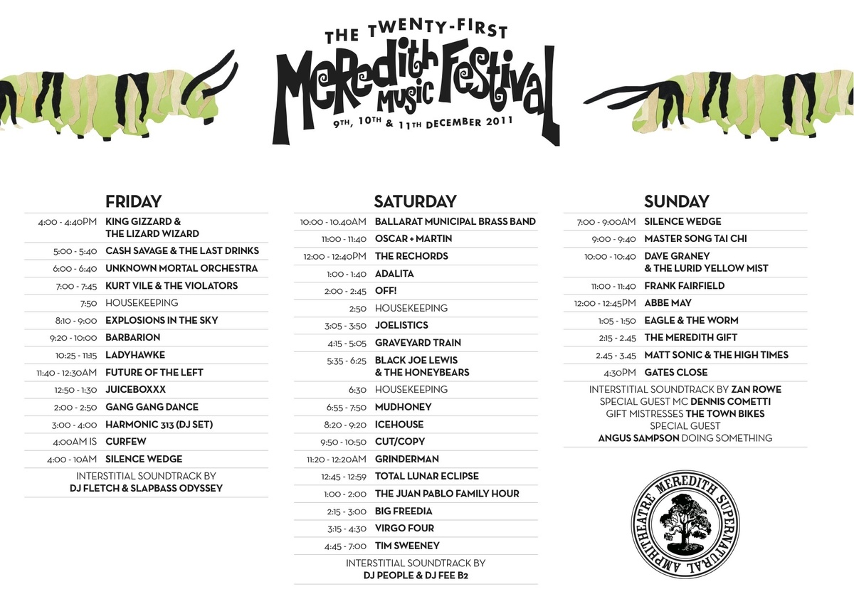 Concert History of Meredith Supernatural Amphitheatre Meredith ...