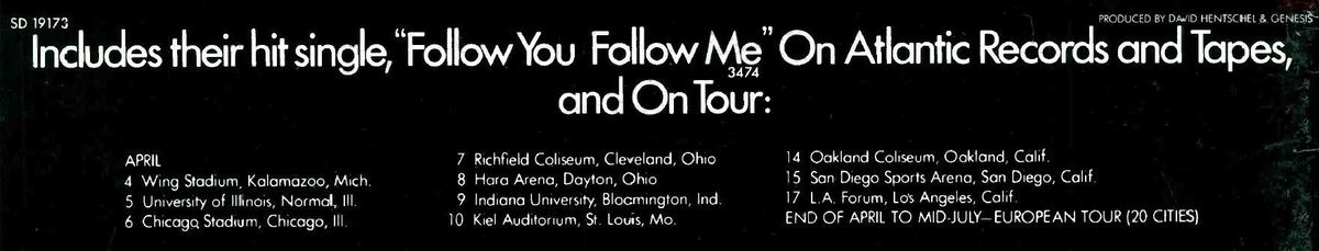 Genesis's 1978 Concert & Tour History | Concert Archives