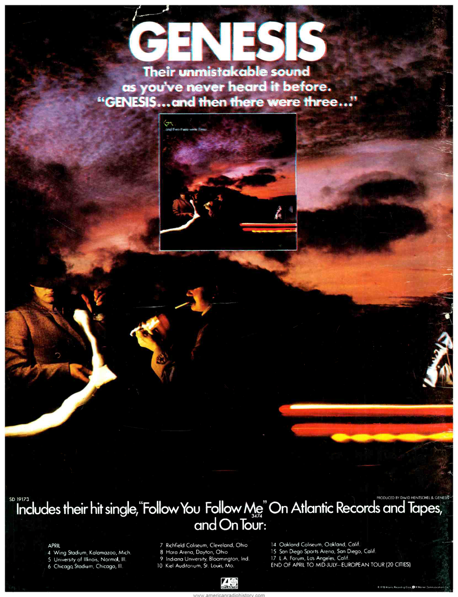 Genesis's 1978 Concert & Tour History | Concert Archives