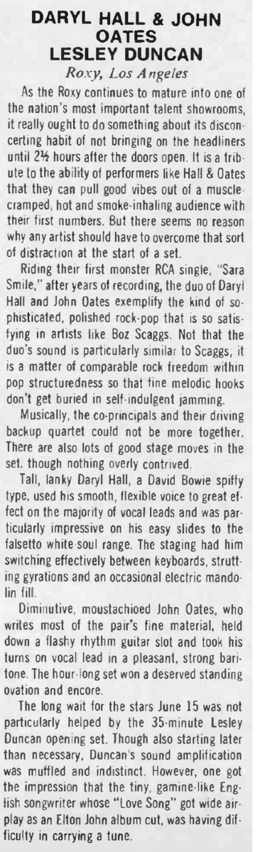 Lesley Duncan Concert & Tour History | Concert Archives