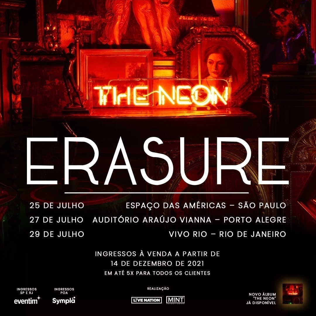 Erasure Concert & Tour History (Updated for 2022 - 2024) | Concert Archives