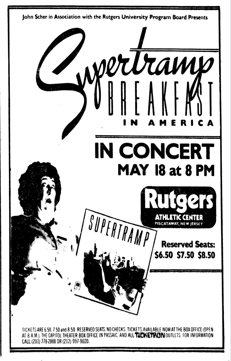 Supertramp's 1979 Concert & Tour History | Concert Archives