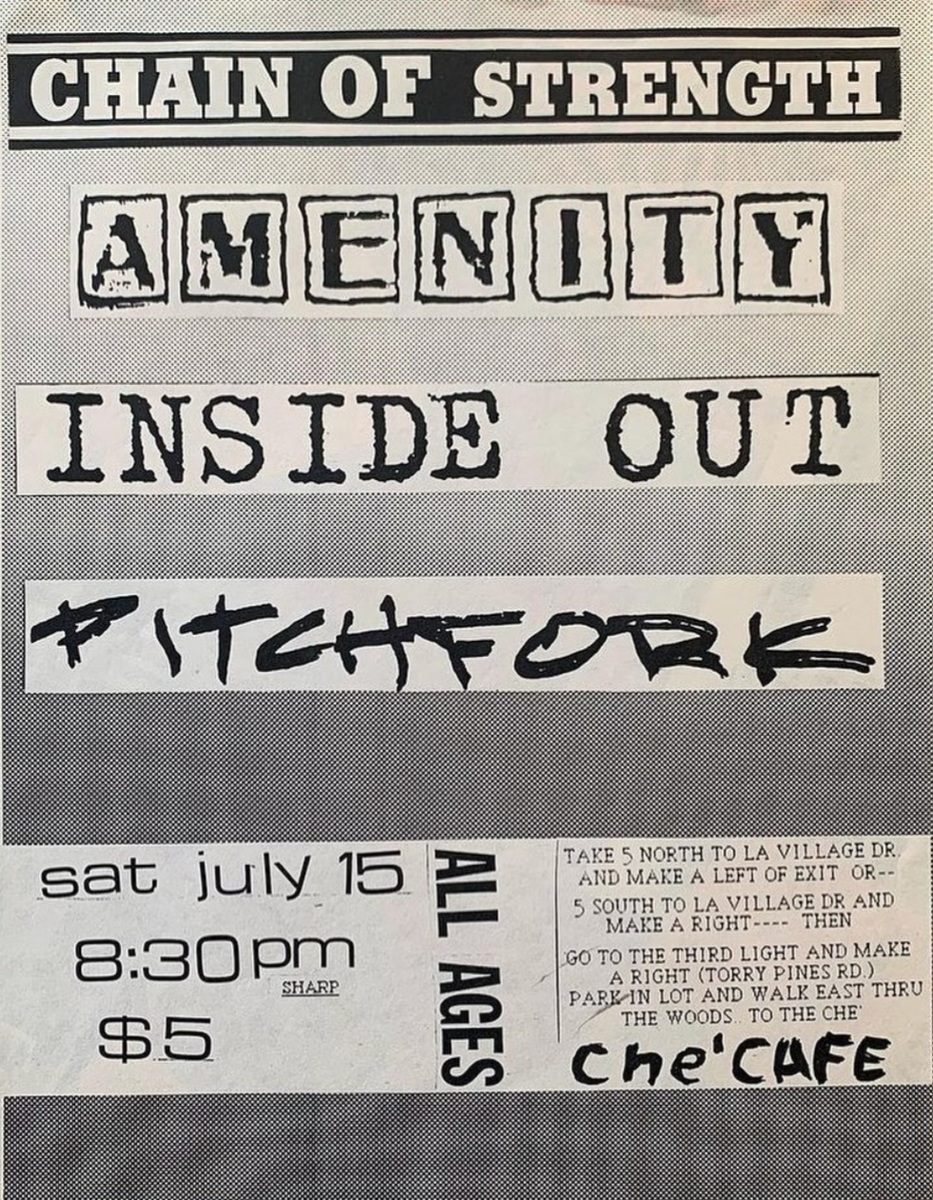 Jul 15, 1989: Chain Of Strength / Amenity / Inside Out / Pitchfork at ...