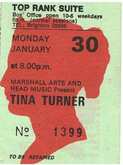 Jan 30, 1984: Tina Turner at Top Rank Brighton, England, United Kingdom ...