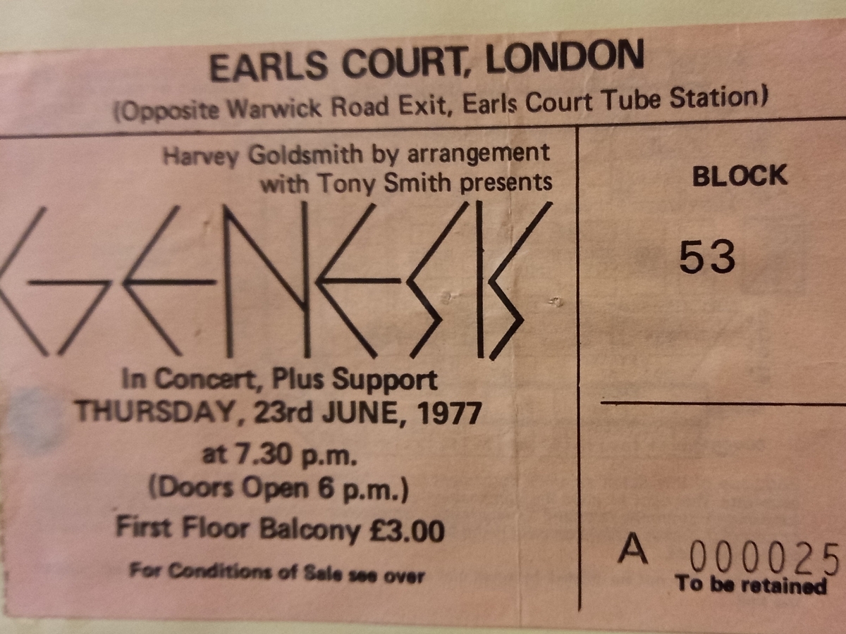 Genesis's 1977 Concert & Tour History | Concert Archives