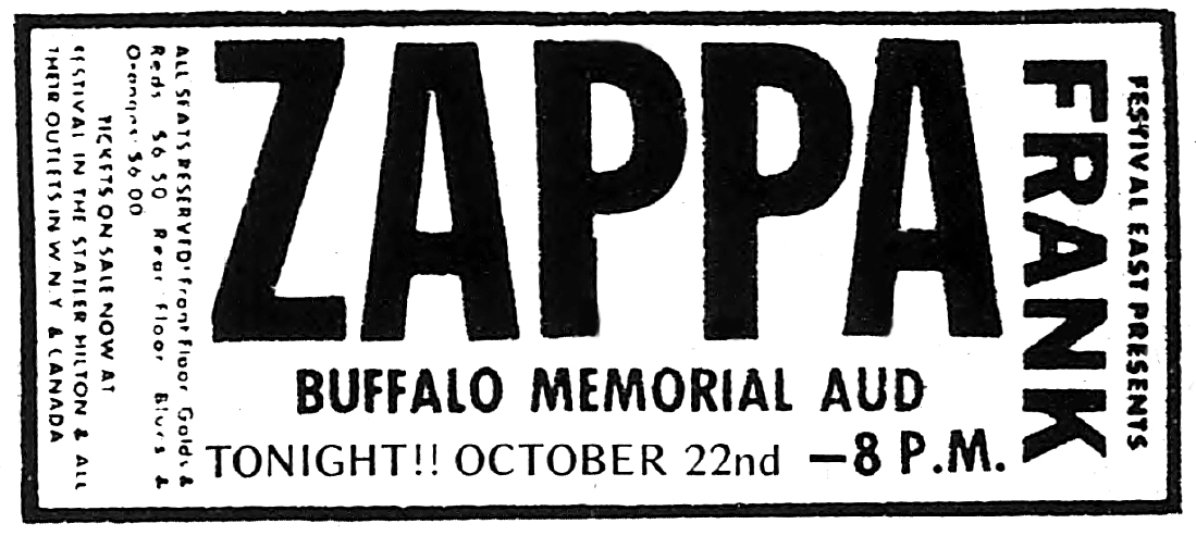 Concert History of Buffalo Memorial Auditorium Buffalo, New York ...