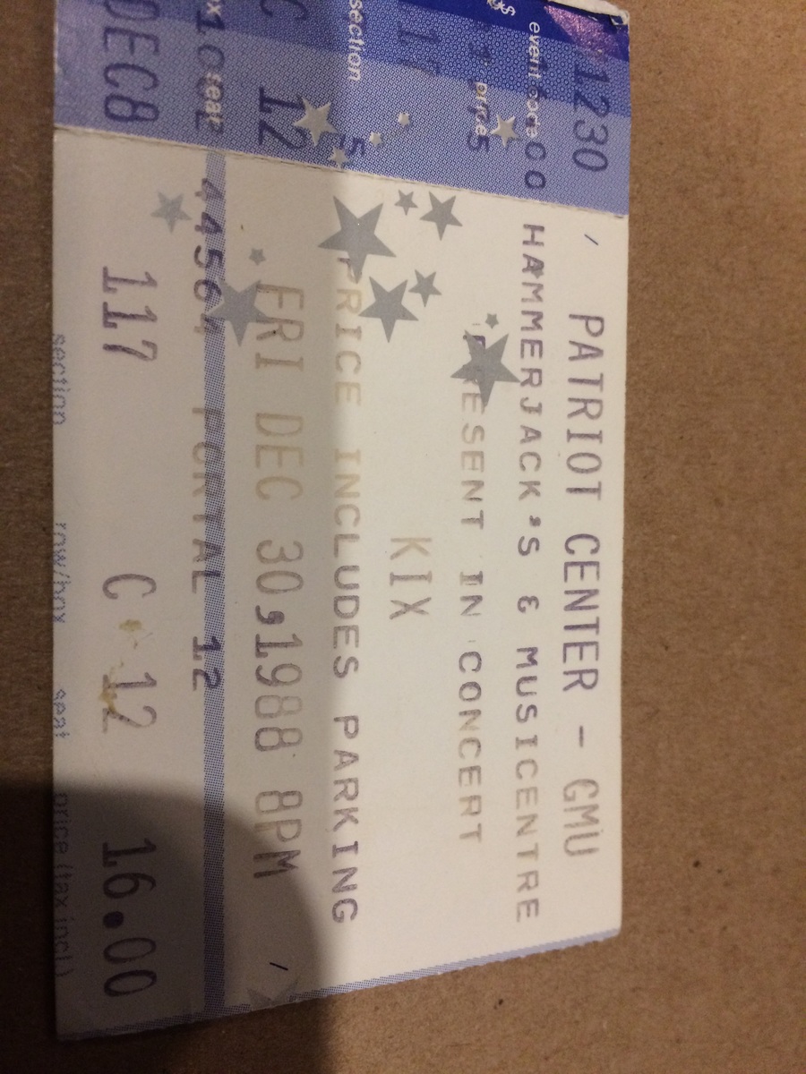 Concert History of Patriot Center, George Mason University Fairfax, VA ...