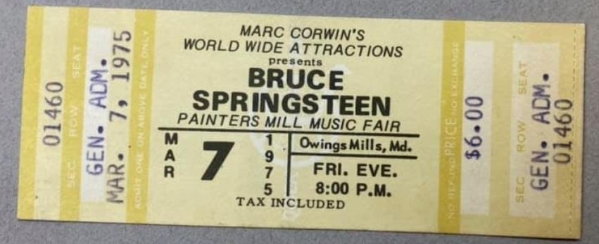 Bruce Springsteen's 1975 Concert & Tour History | Concert Archives