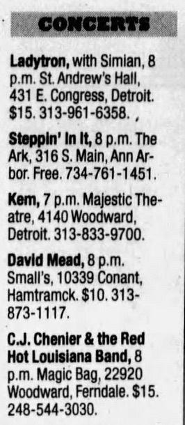 Out Hud Concert & Tour History | Concert Archives