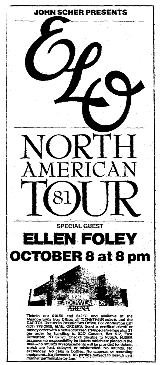 Ellen Foley Concert & Tour History | Concert Archives