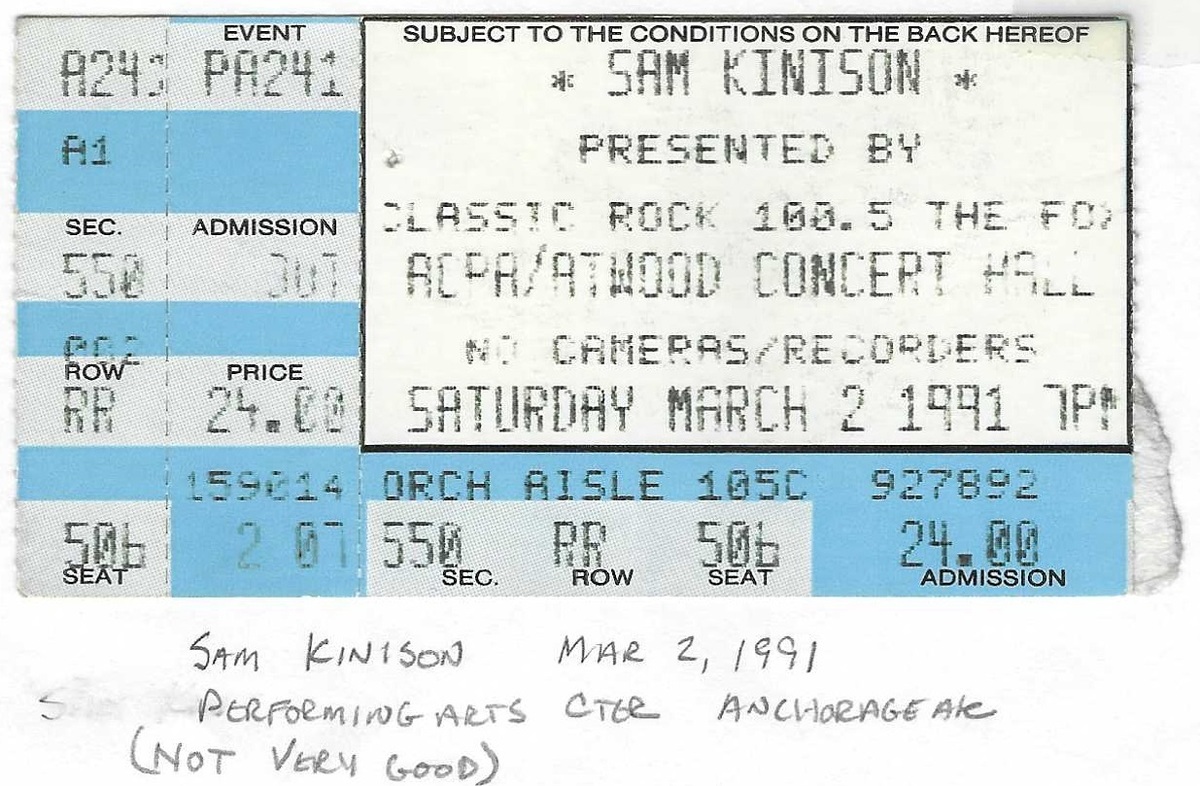 Sam Kinison Concert & Tour History | Concert Archives
