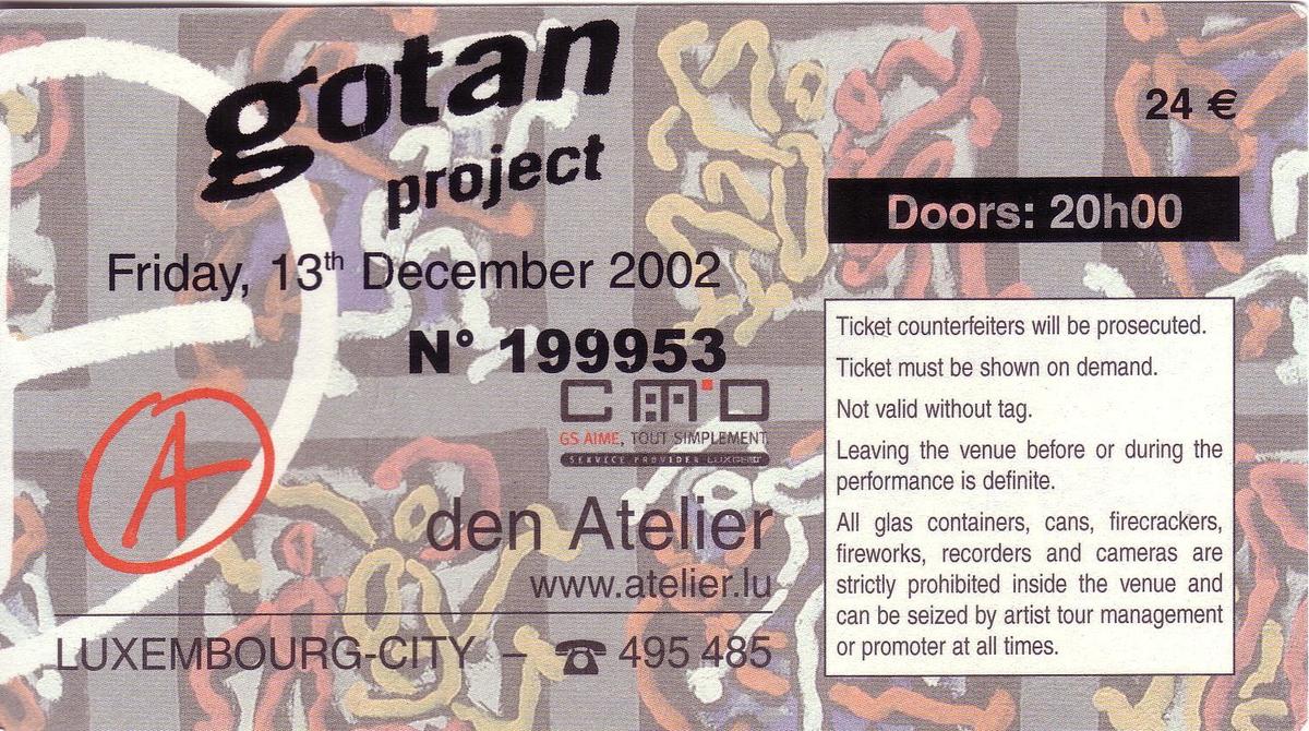 Gotan Project Concert & Tour History | Concert Archives