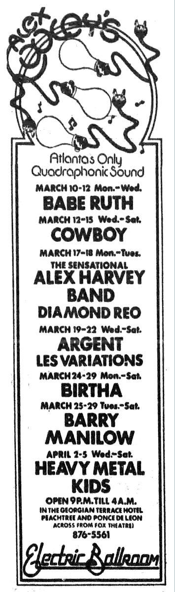 Concert History of Alex Cooley's Electric Ballroom Atlanta, Georgia ...