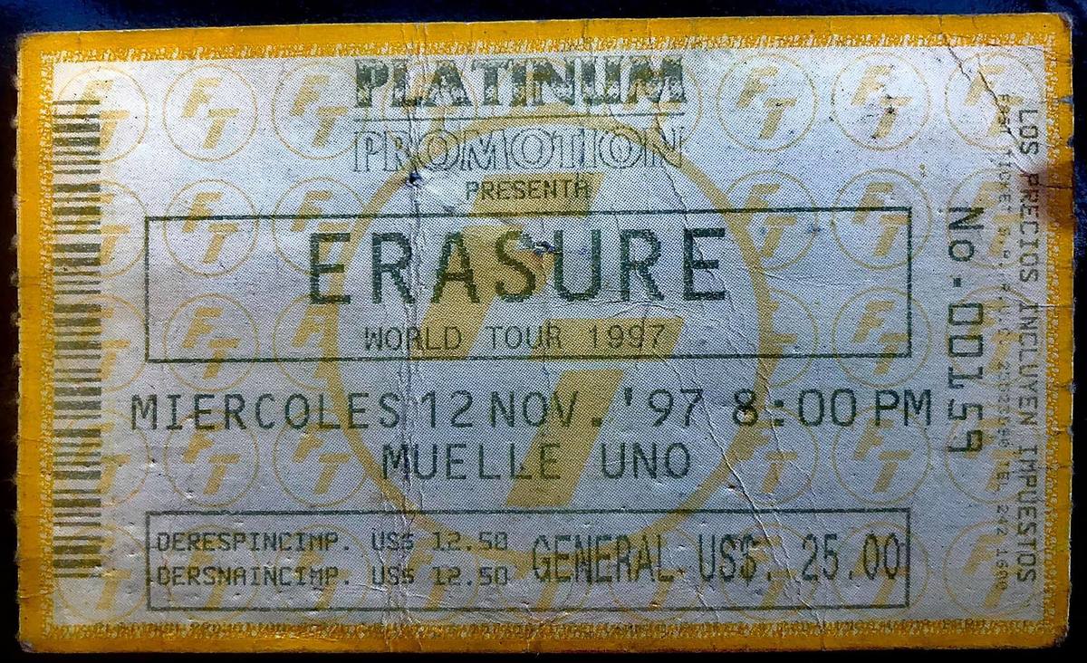 Erasure Concert & Tour History (Updated for 2022 - 2024) | Concert Archives
