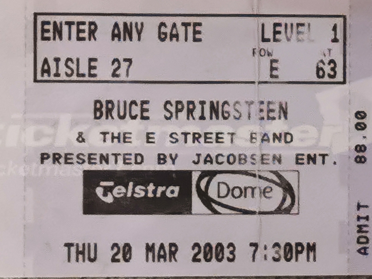 Bruce Springsteen's 2003 Concert & Tour History | Concert Archives