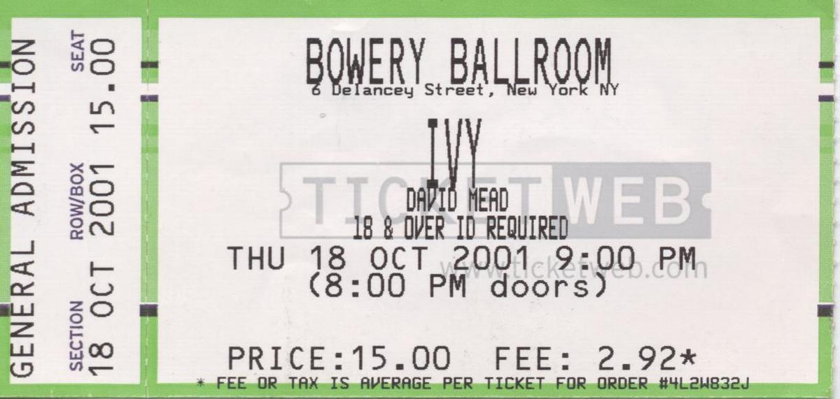 Bowery Ballroom Seating Chart