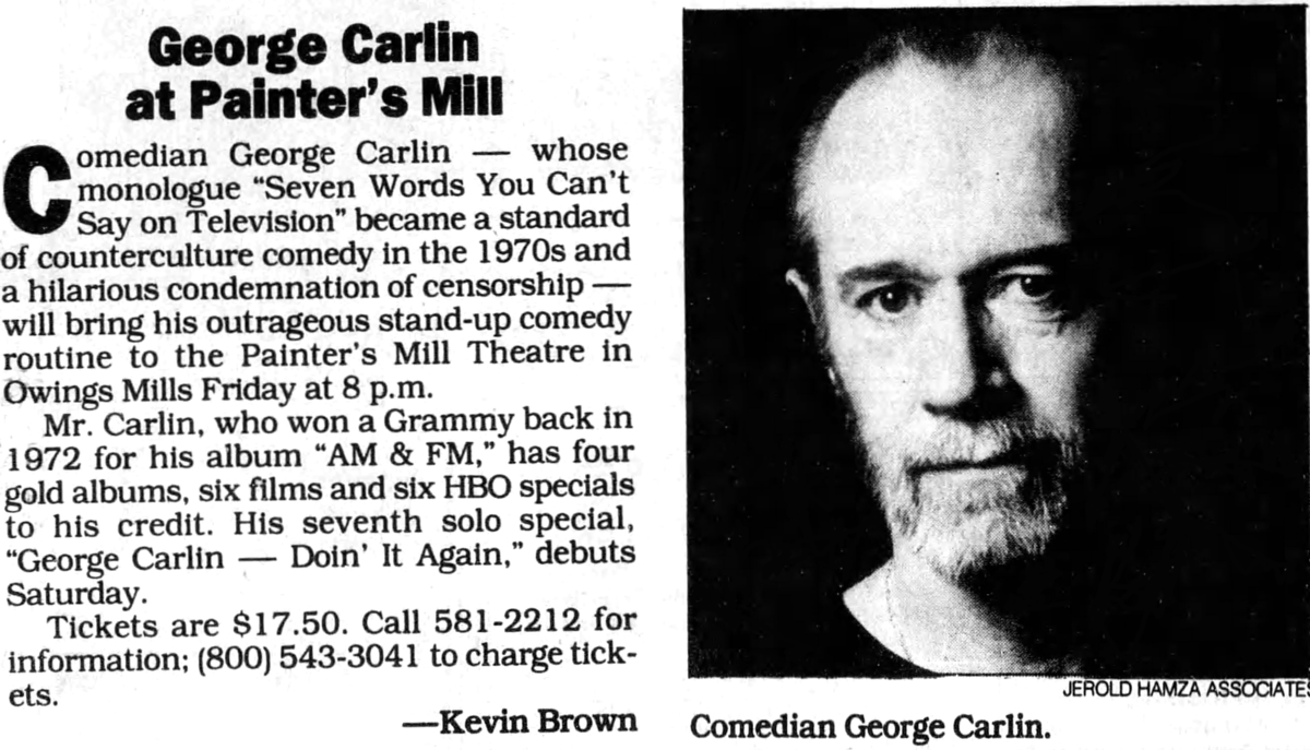 Timeline George Carlin