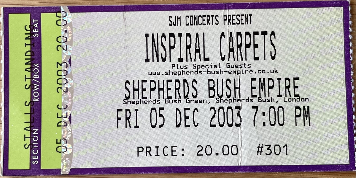 Inspiral Carpets Concert & Tour History (Updated for 2023) | Concert ...