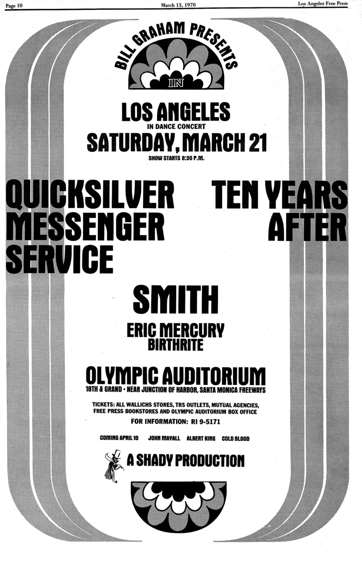 Quicksilver Messenger Service Concert & Tour History | Concert Archives