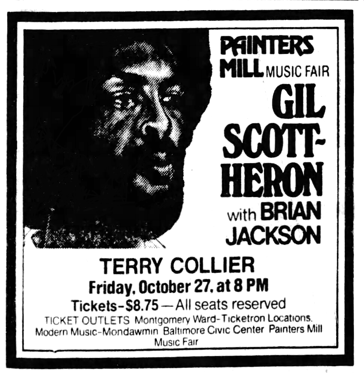 Oct 27, 1978: Gil Scott-Heron / Brian Jackson / Terry Collier at ...