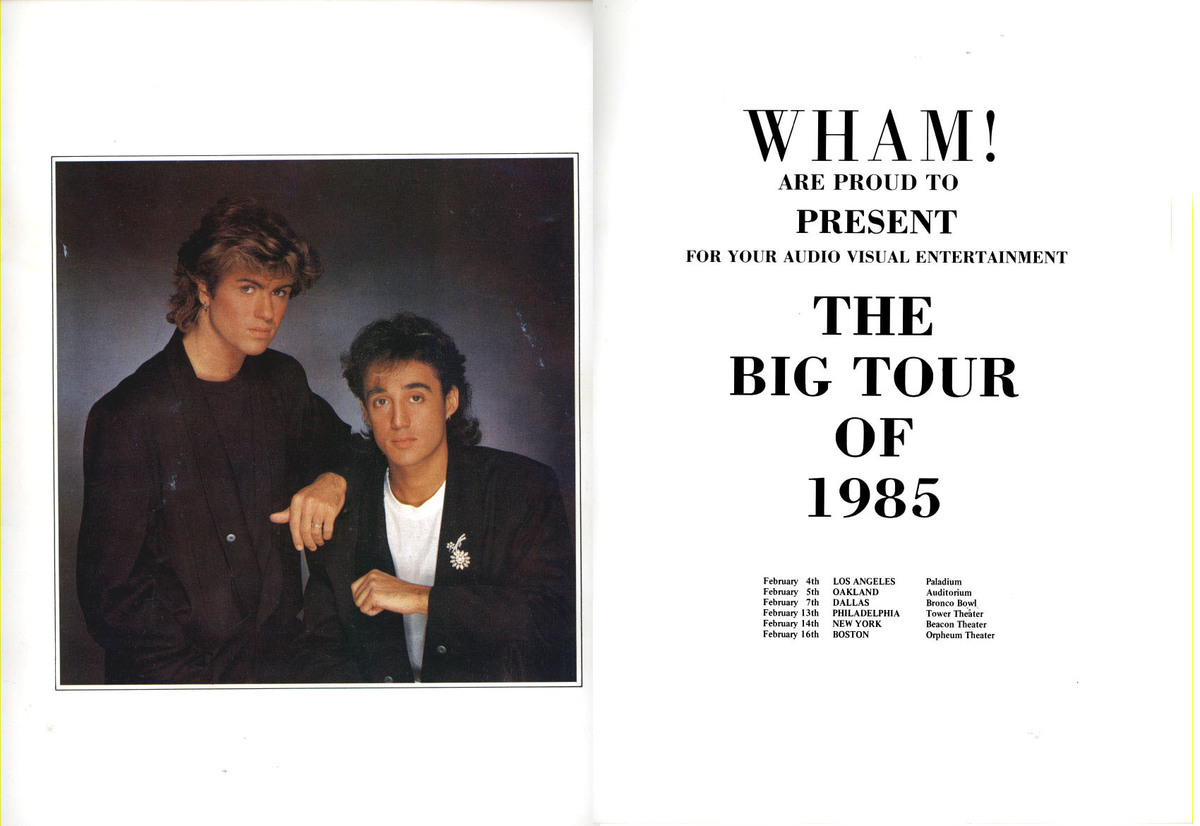 Wham Concert & Tour History | Concert Archives