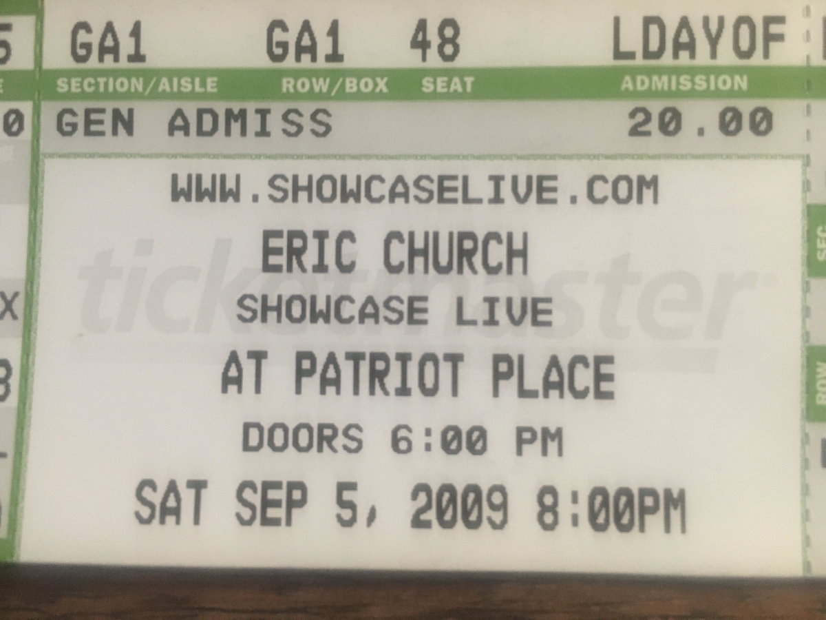Eric Church Concert & Tour History (Updated for 2022) | Concert Archives