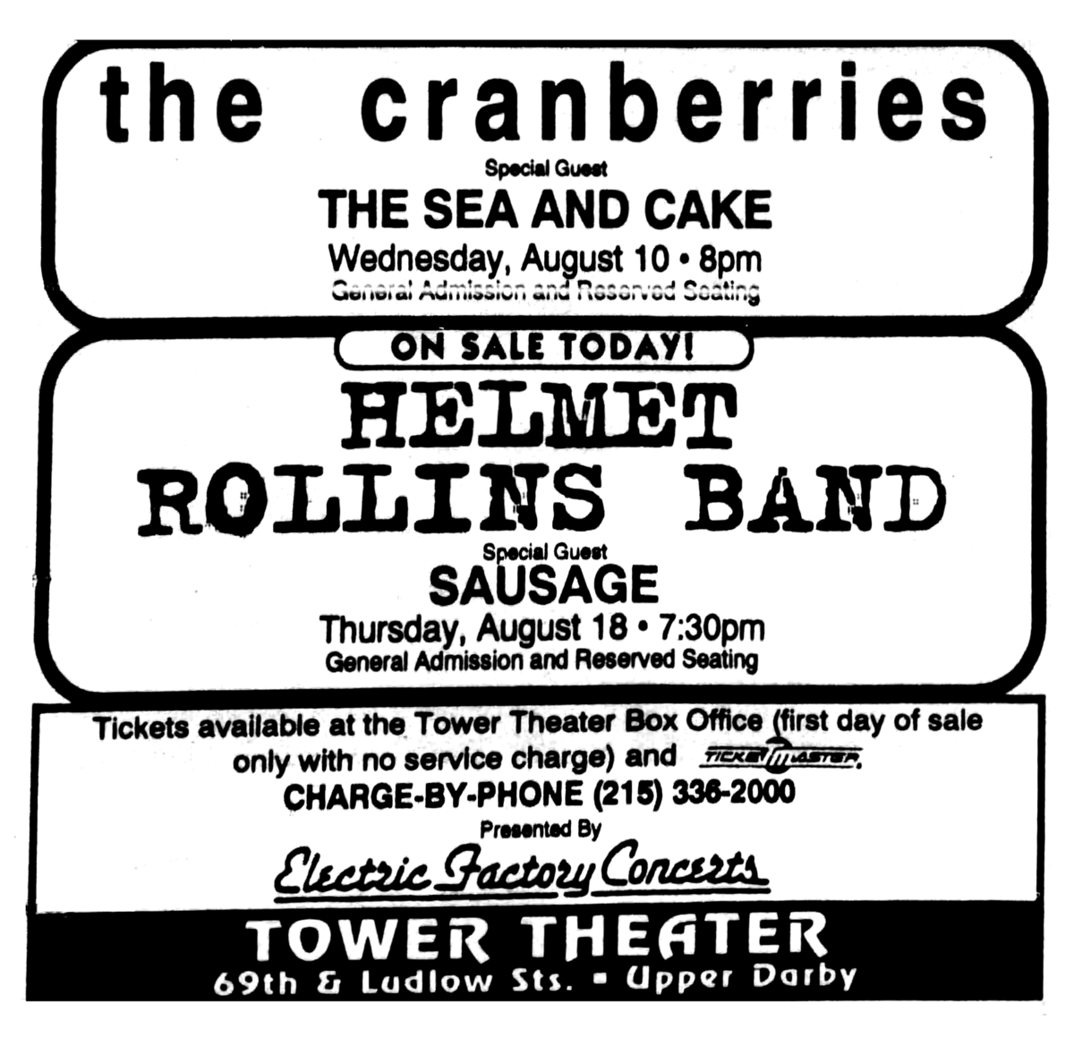 The Cranberries Concert & Tour History | Concert Archives