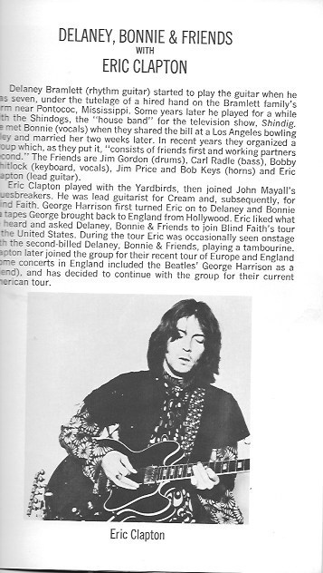 Feb 07, 1970: Delaney, Bonnie, and Friends with Eric Clapton / Wilbert ...