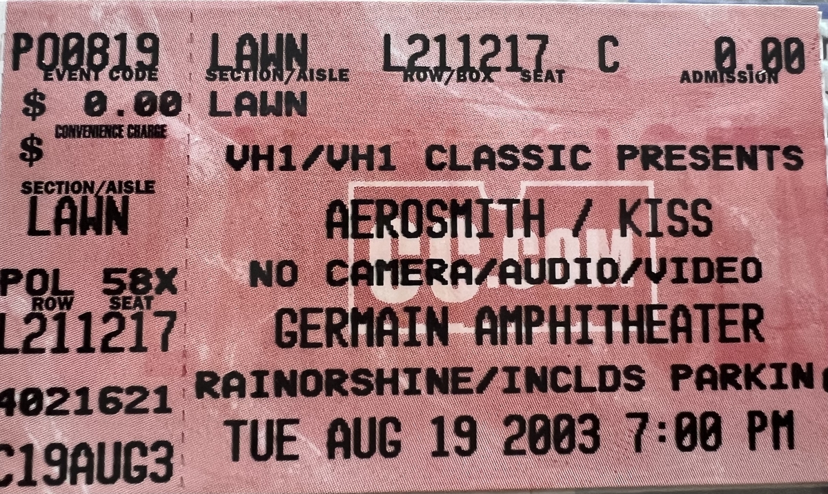 Aug 19, 2003: Aerosmith / KISS / Saliva / Porch Ghouls at Germain ...