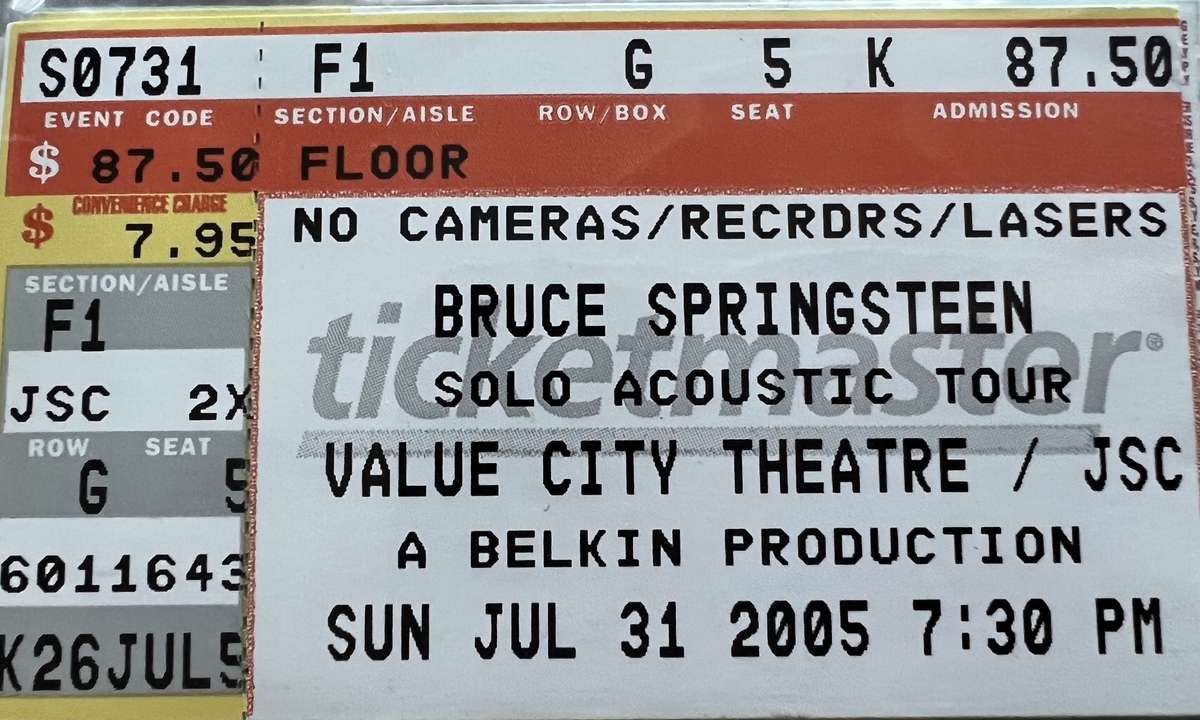 Jul 31, 2005: Bruce Springsteen at Value City Arena, Schottenstein ...