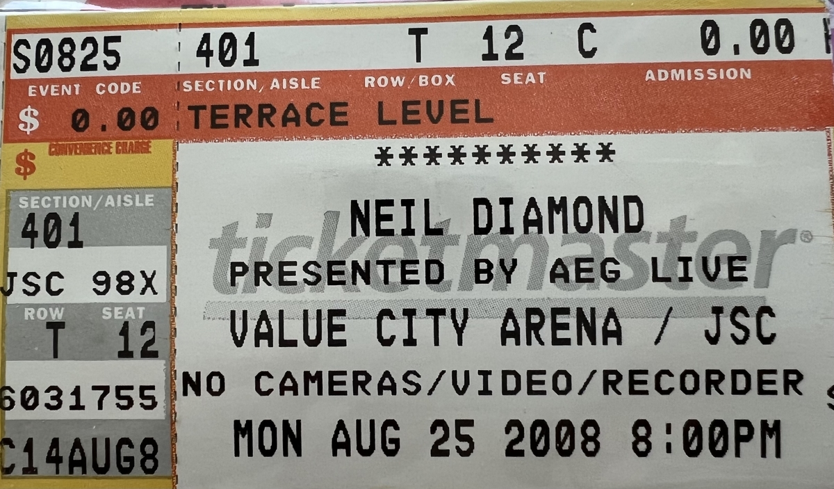 Neil Diamond Concert & Tour History (Updated for 2022) | Concert Archives