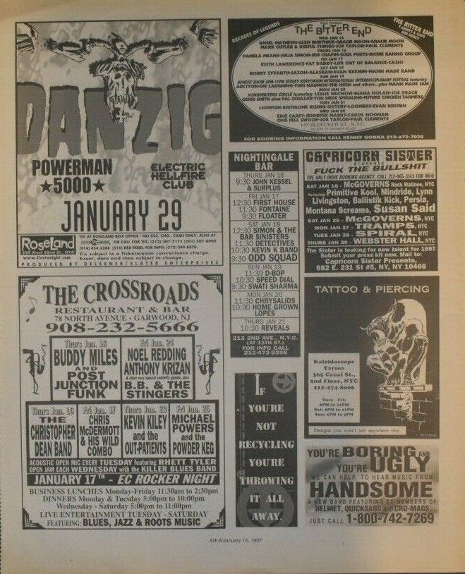 Danzig Concert & Tour History (Updated for 2022) | Concert Archives