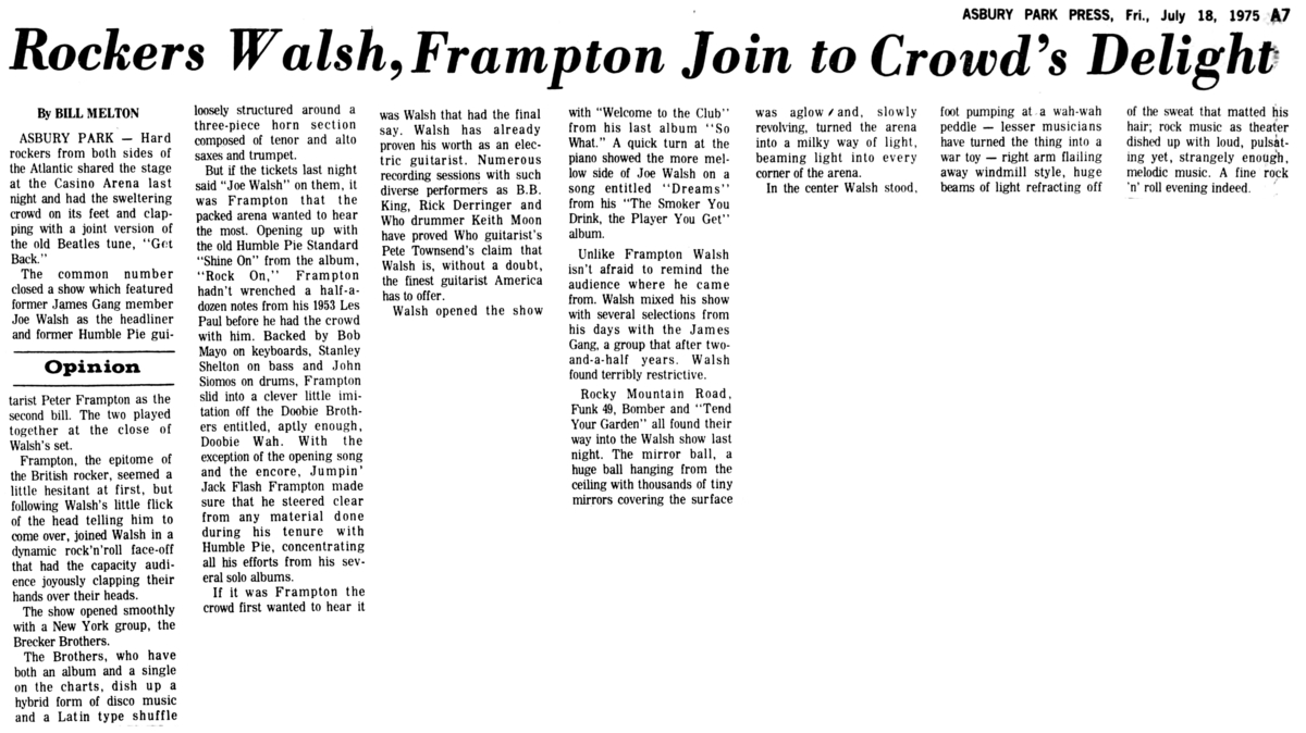 Peter Frampton Concert & Tour History (Updated for 2022) | Concert Archives