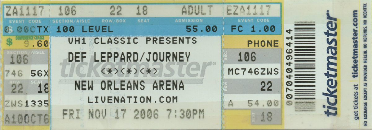 Concert History of New Orleans Arena New Orleans, Louisiana, United ...