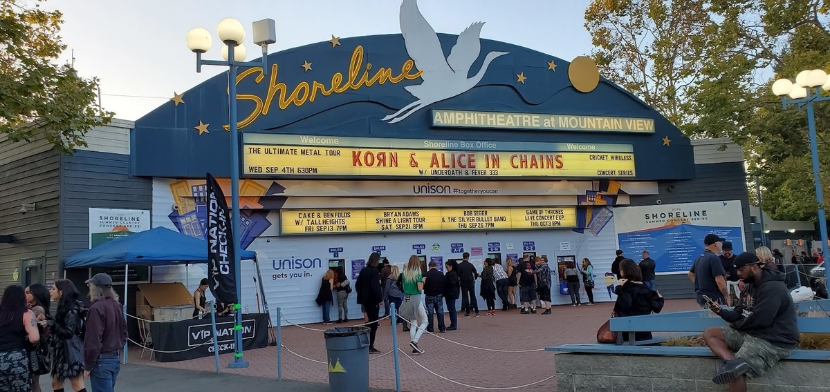 Concert History of Shoreline Amphitheatre Mountain View, California ...