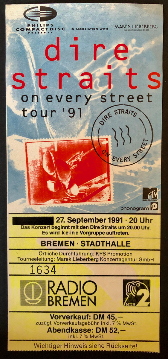 Dire Straits Concert & Tour History (Updated for 2023) | Concert Archives