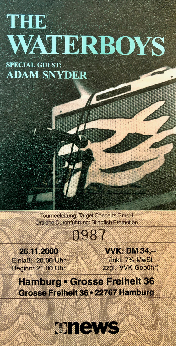 The Waterboys Concert & Tour History (Updated for 2022 - 2023 ...