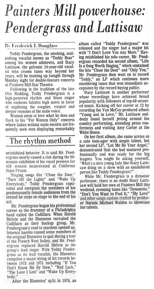 Stacy Lattisaw Concert & Tour History | Concert Archives