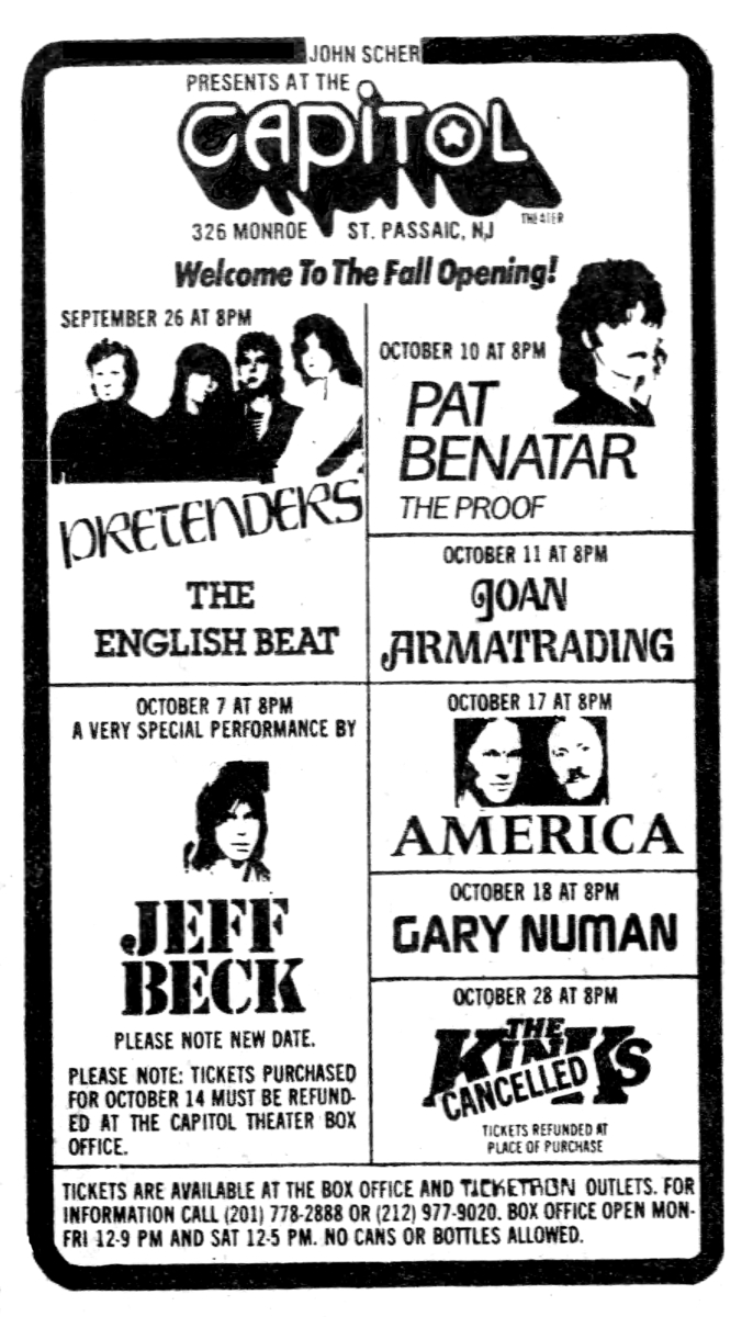 Jeff Beck Concert & Tour History (Updated for 2022) | Concert Archives