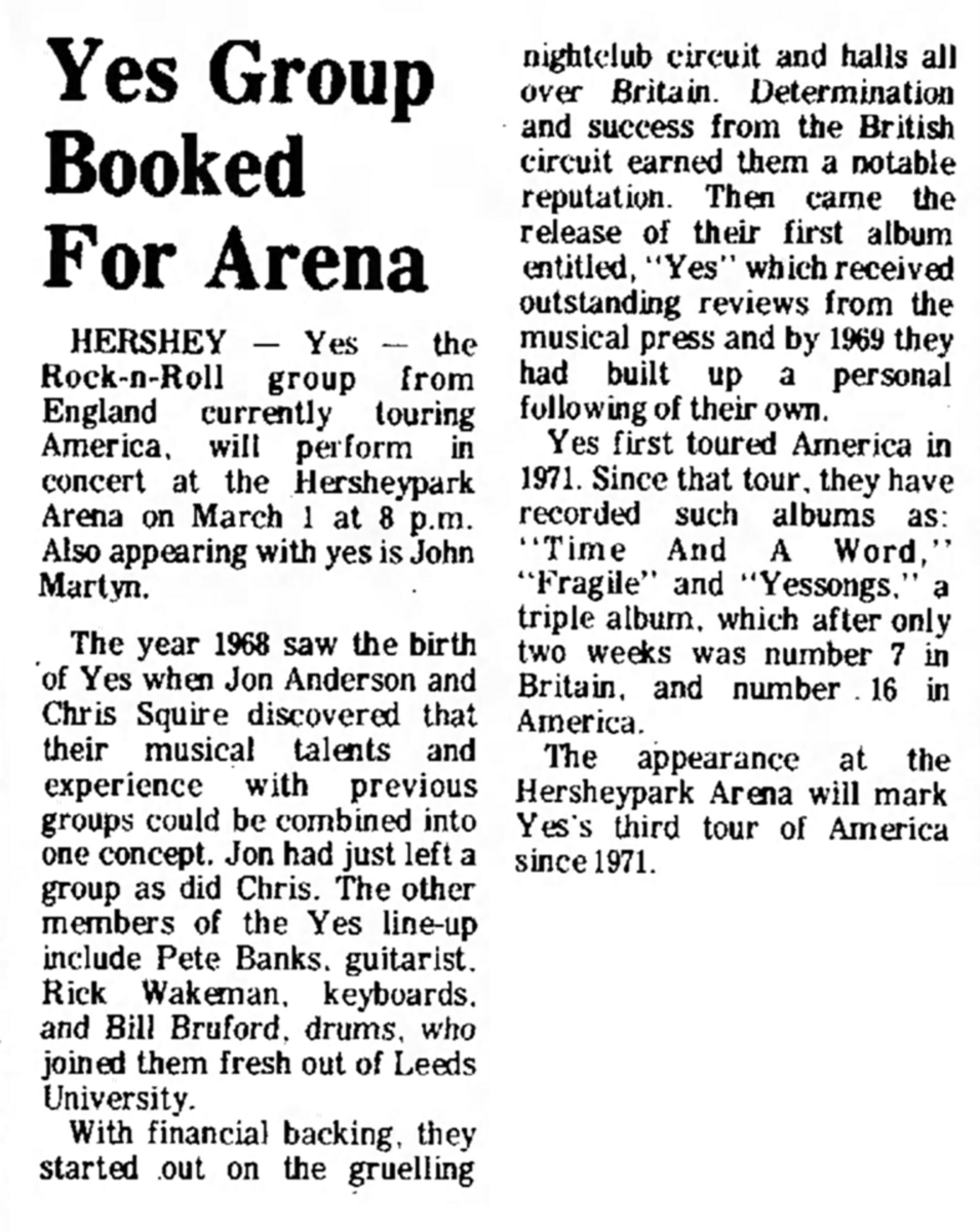 Yes Concert & Tour History (Updated for 2022) | Concert Archives
