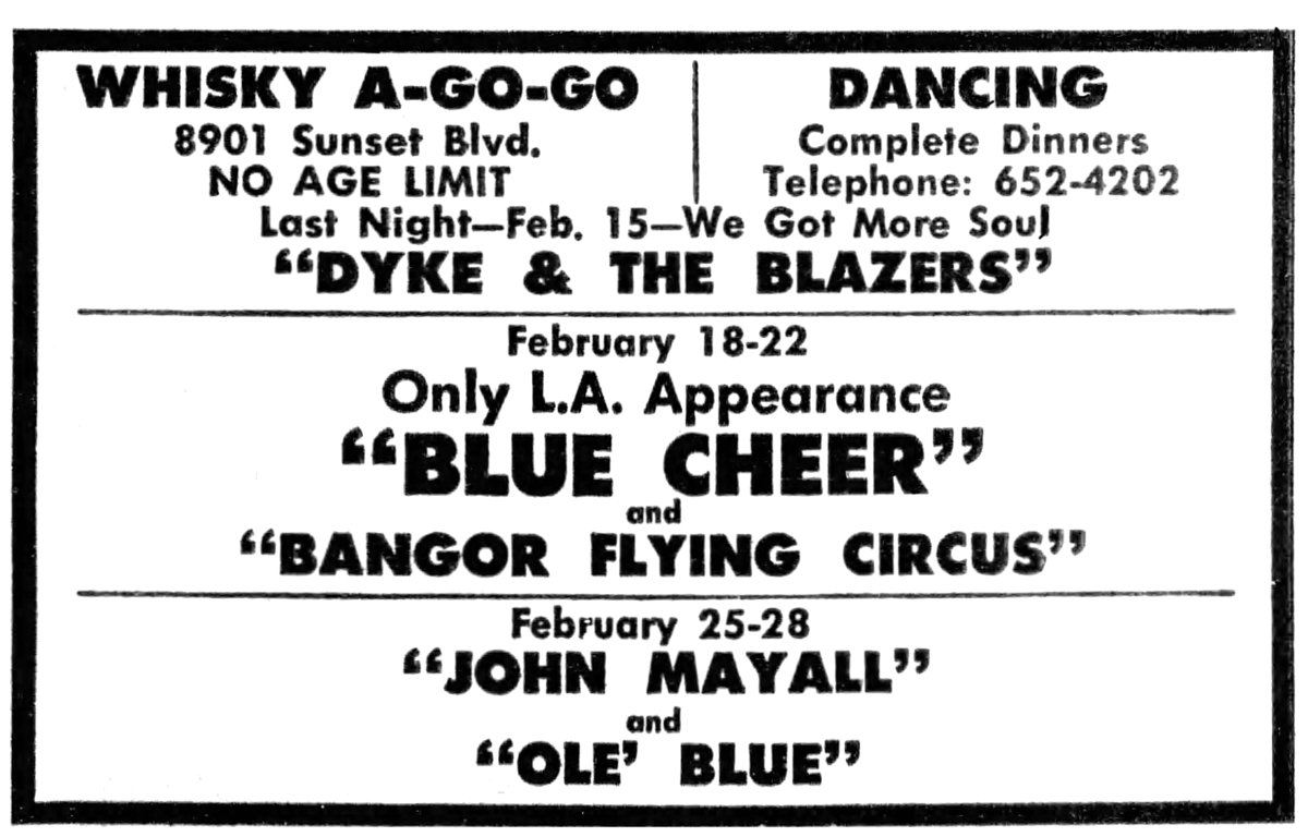 Blue Cheer Concert & Tour History | Concert Archives