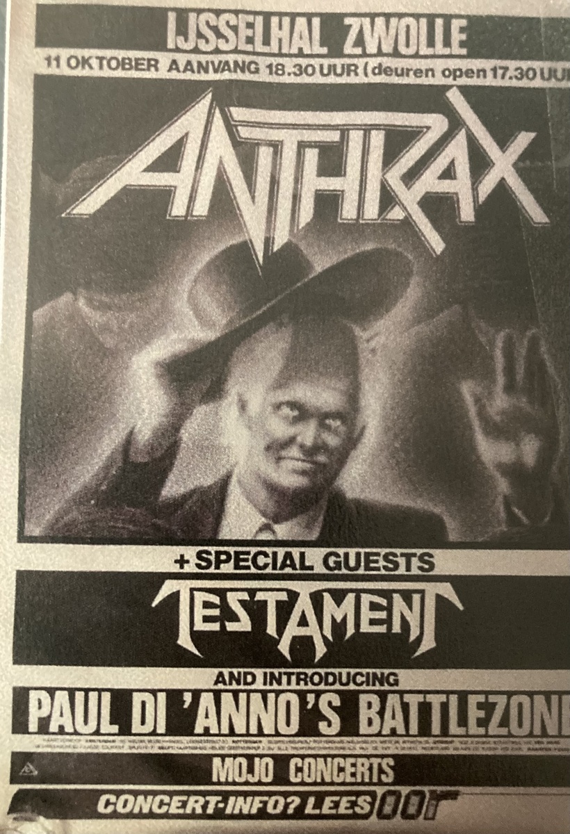 Anthrax Concert & Tour History (Updated for 2022) | Concert Archives