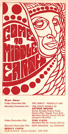 Concert History of Middle Earth London, England, United Kingdom ...