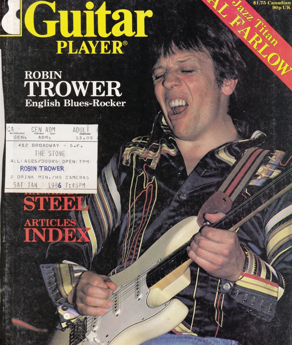 Jan 11, 1986: Robin Trower at The Stone San Francisco, California ...