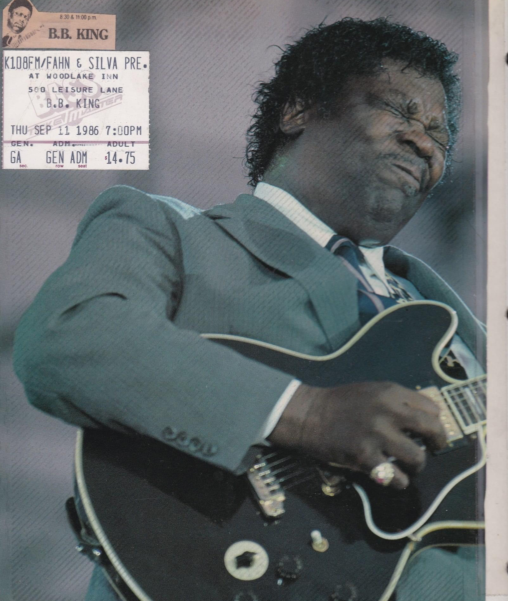 Sep 11, 1986: BB King at Woodlake Inn Sacramento, California, United ...