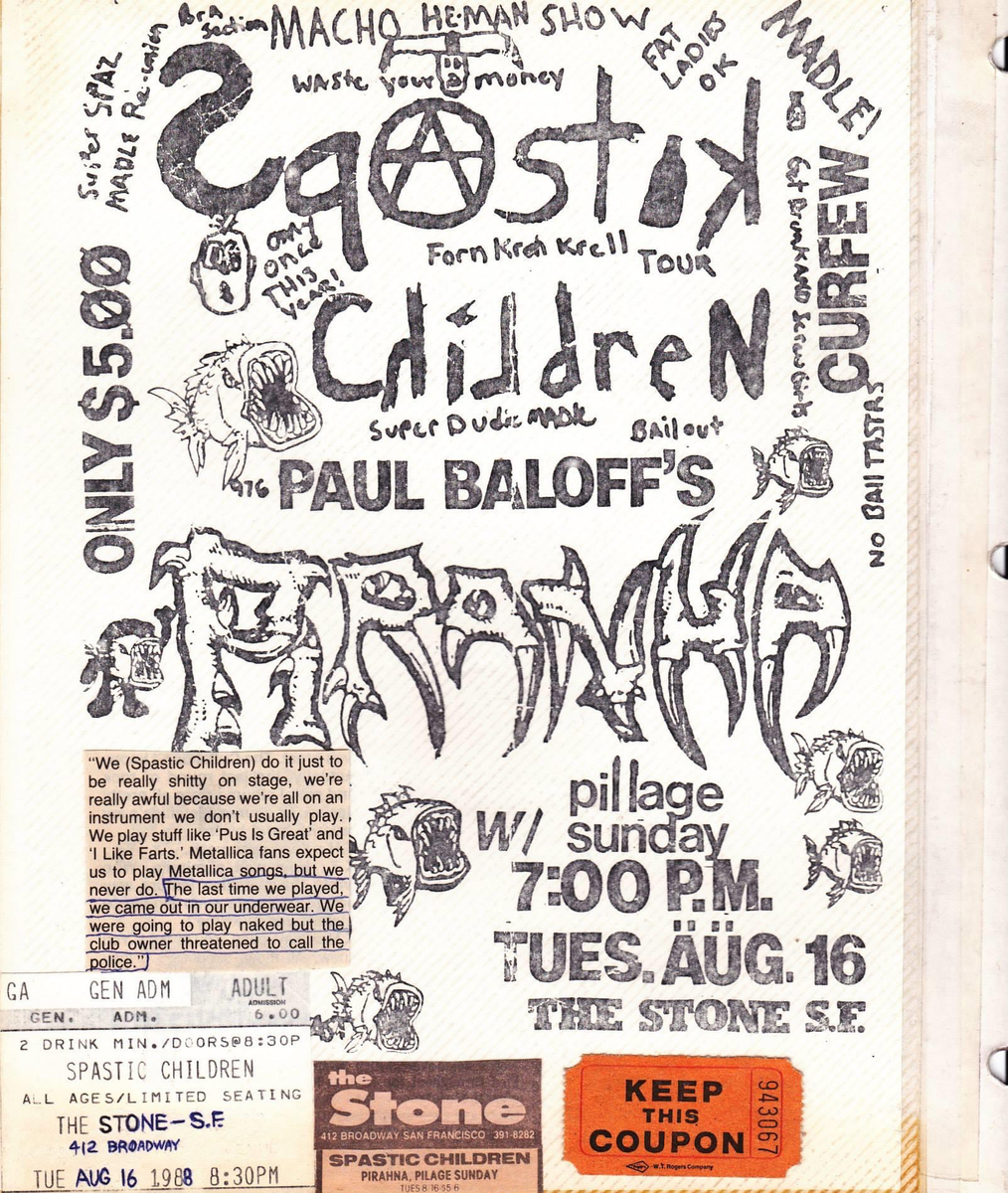 Spastik Children Concert & Tour History | Concert Archives