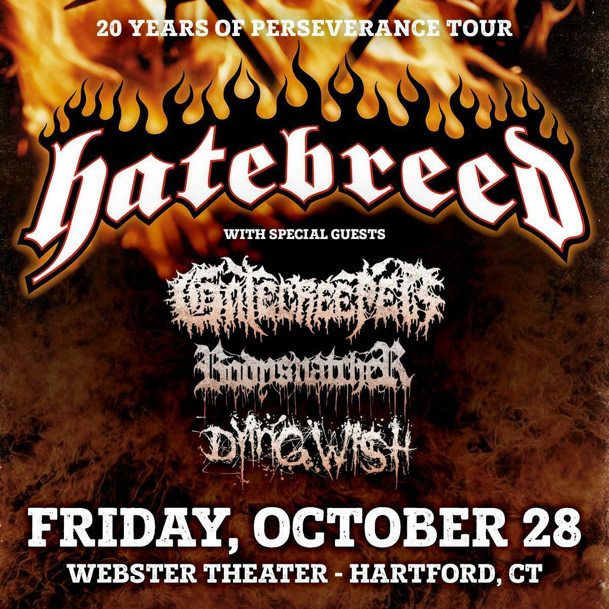 Oct 28, 2022: Hatebreed / Gatecreeper / Bodysnatcher / Dying Wish at ...
