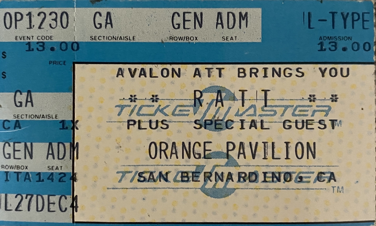 Ratt Concert & Tour History | Concert Archives