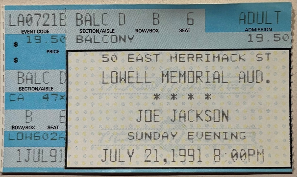 Joe Jackson Concert & Tour History (Updated for 2022) | Concert Archives